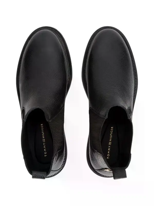Tommy Hilfiger Pebbled-leather Chelsea Boots