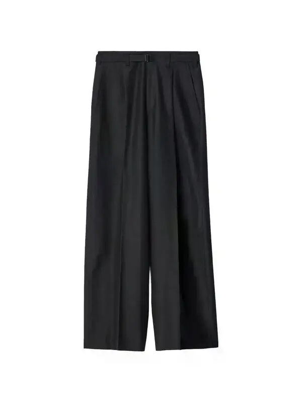 LEMAIRE Wide Pleated Pants In Wool And Mohair Cloth
