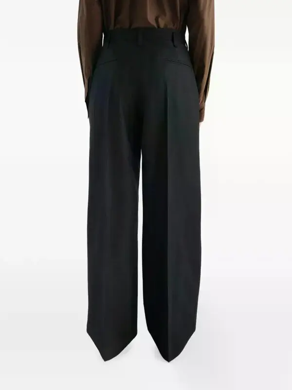 LEMAIRE Wide Pleated Pants In Wool And Mohair Cloth