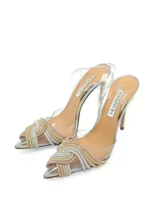 AQUAZZURA Gatsby Crystal-embellished Pumps