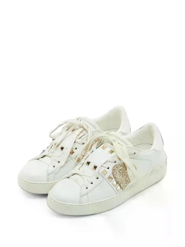 Valentino Garavani Rockstud Heart-patch Sneakers