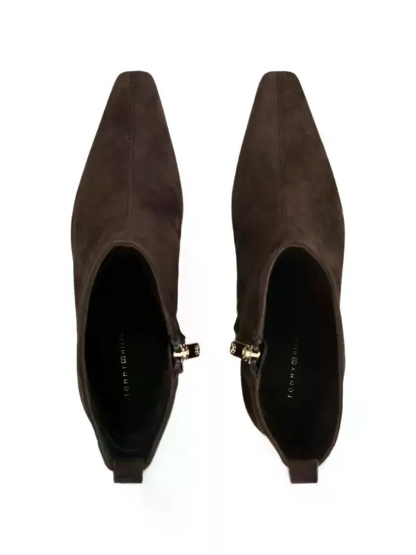 Tommy Hilfiger Suede Pointed-toe Ankle Boots