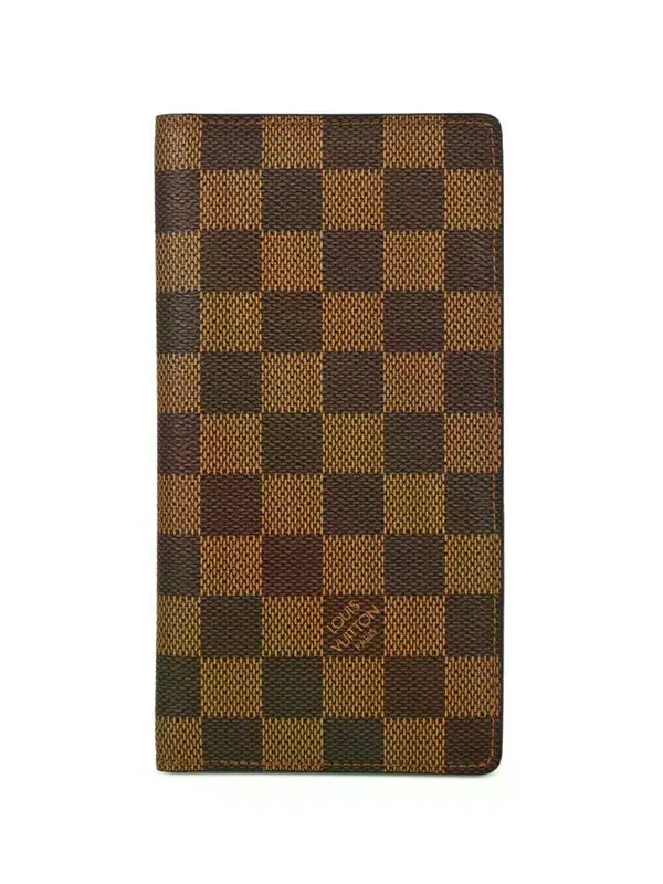 LOUIS VUITTON Damier Ebene Wallet - Brown
