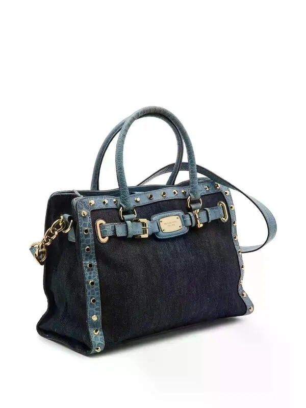Michael Kors Hamilton Studded Tote Bag - Blue