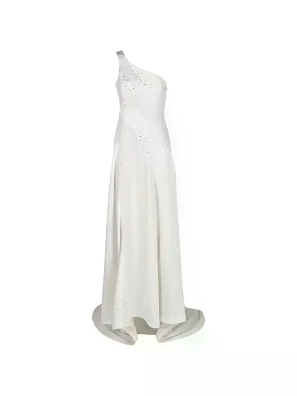 MARCO GABRIELLI ATELIER One-shoulder Crystal-embellished Maxi Dress