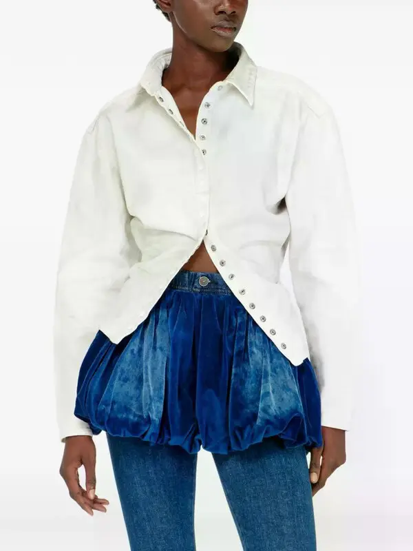 DIESEL® Fitted Shirt In Denim - White