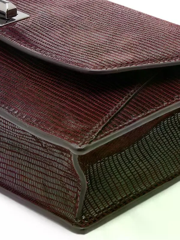 Akris Lizard-effect Wallet On Chain