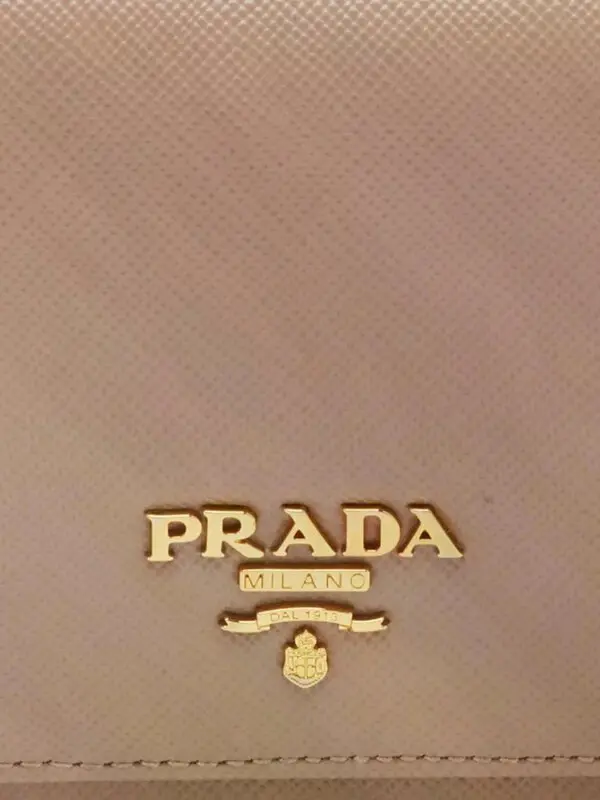 Prada Saffiano Logo-plaque Wallet