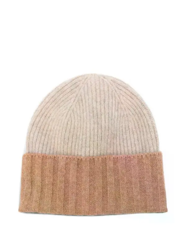 PENNYBLACK Ribbed-knit Beanie Hat - Neutrals