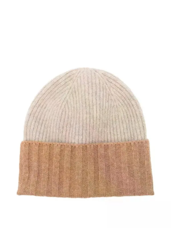 PENNYBLACK Ribbed-knit Beanie Hat - Neutrals