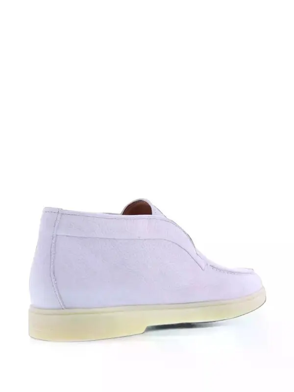 Santoni Grainy Leather Boots