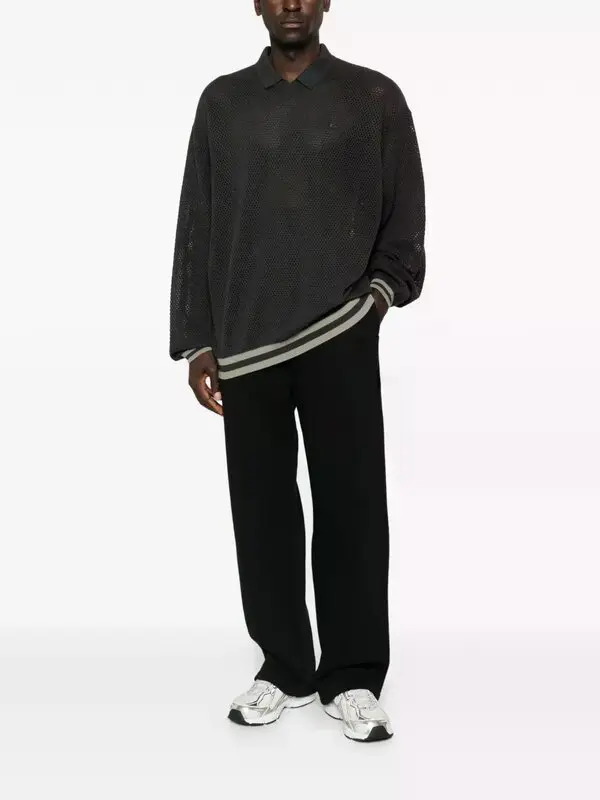 Adidas Logo-print Mesh Sweater