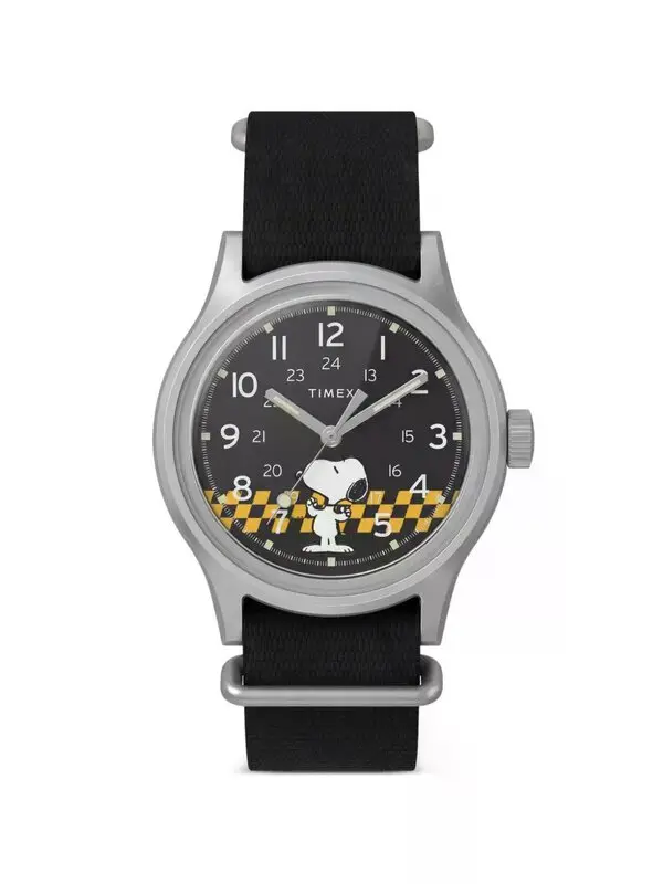 Timex® X Peanuts® Mk1® Snoopy 36mm Watch - Black