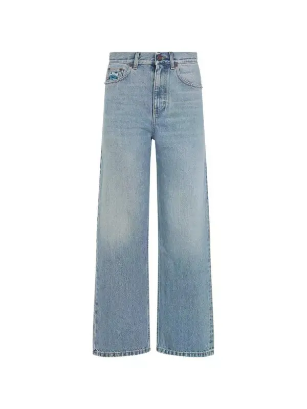 Chloé Straight Jeans In Denim - Blue