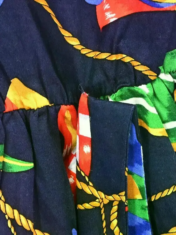 Hermès Belted Graphic-print Dress