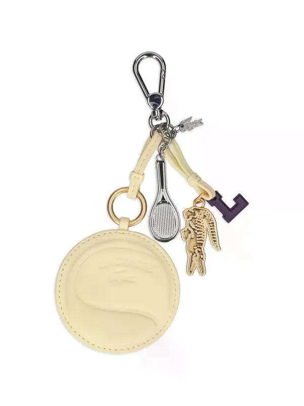 Lacoste Logo-charm Mirror Keyring - Orange