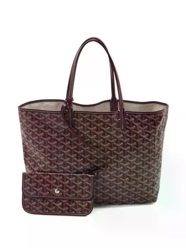 Goyard 2013 Pm Saint Louis Goyardine Tote Bag - Red