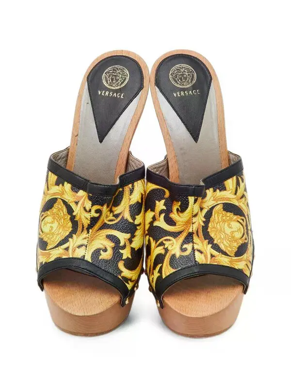 Versace Baroque Platform Clogs