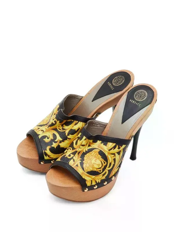 Versace Baroque Platform Clogs