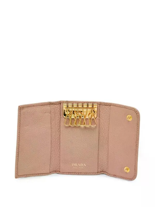 Prada Logo-plaque Leather Key Holder