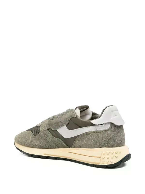 AUTRY Reelwind Panelled Suede Sneakers - Green