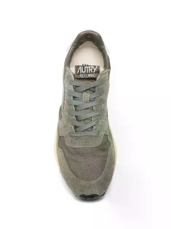 AUTRY Reelwind Panelled Suede Sneakers - Green