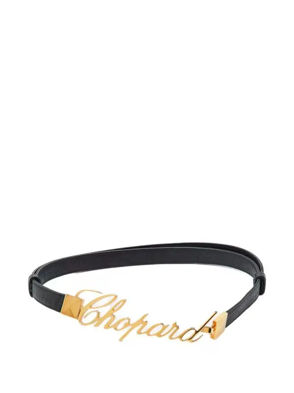 Chopard Logo Buckle Belt - Black
