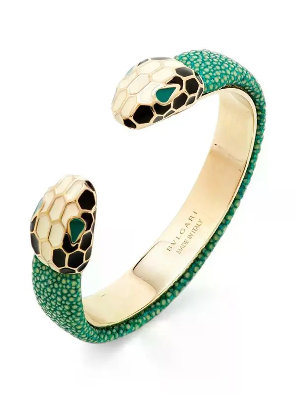 BVLGARI Serpenti Forever Galuchat Cuff Bracelet