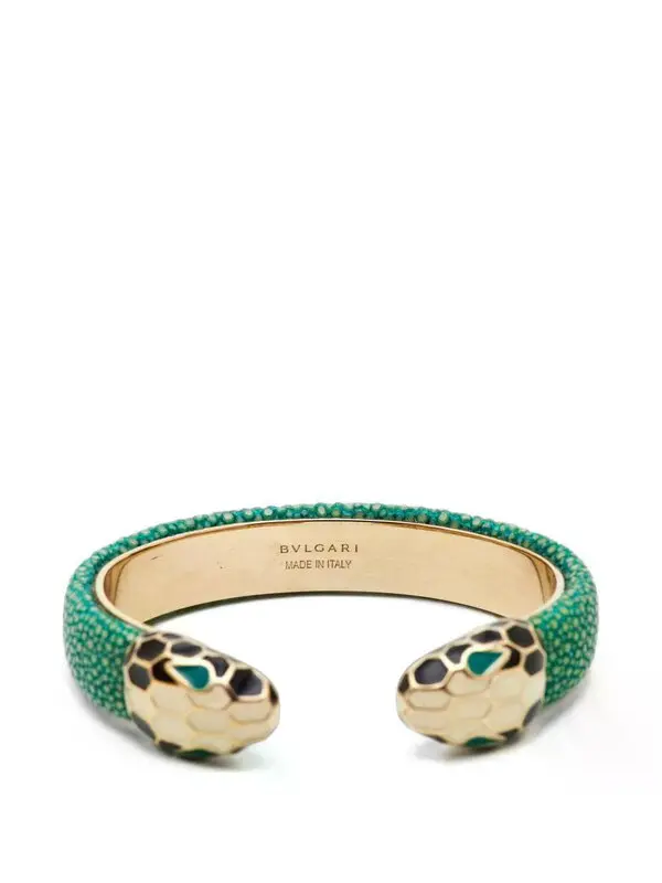 BVLGARI Serpenti Forever Galuchat Cuff Bracelet