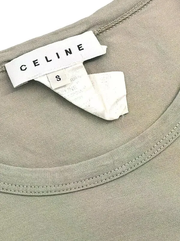 Celine Triomphe Rhinestone-details T-shirt