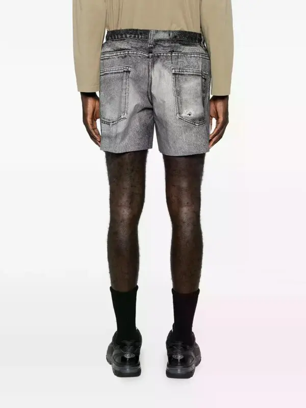Satisfy Ambientwarp Denim-print Shorts