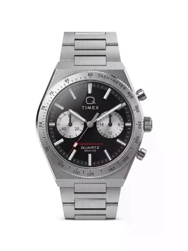Timex® Q Continental Chronograph 36mm Watch - Black