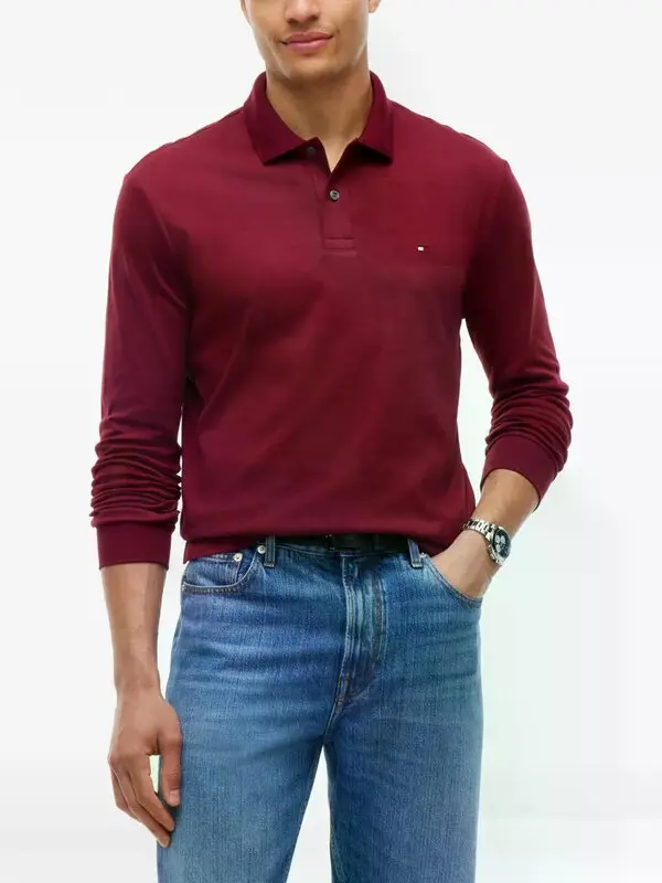 Tommy Hilfiger Long-sleeve Polo Shirt - Red