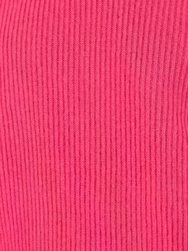 AMARANTO Ribbed-knit Raglan-sleeve Sweater