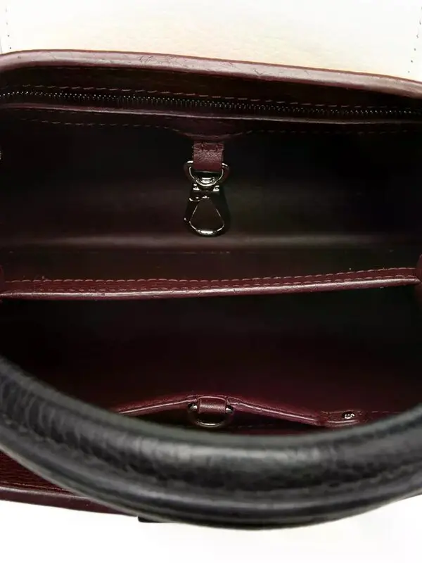 LOUIS VUITTON 2016 Bicolor Taurillon Capucines Bb Satchel