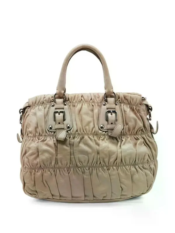 Prada Gaufre Leather Tote Bag