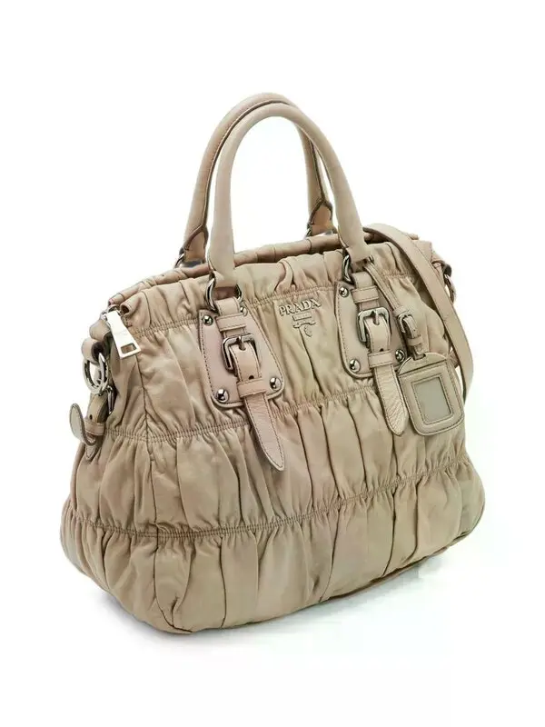 Prada Gaufre Leather Tote Bag
