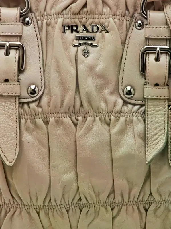 Prada Gaufre Leather Tote Bag