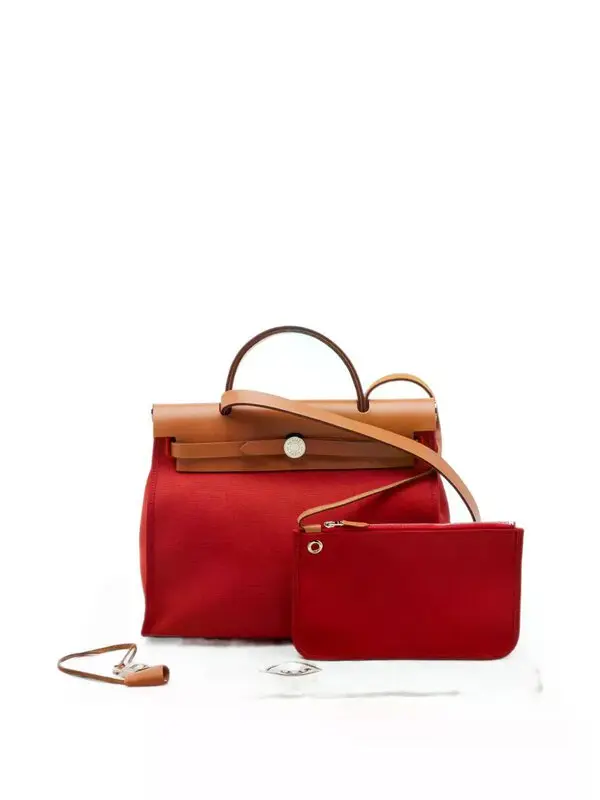 Hermès 2017 Herbag Zip 31 Shoulder Bag - Red