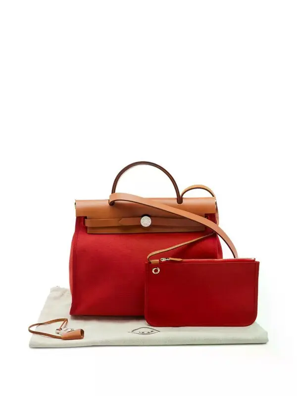 Hermès 2017 Herbag Zip 31 Shoulder Bag - Red