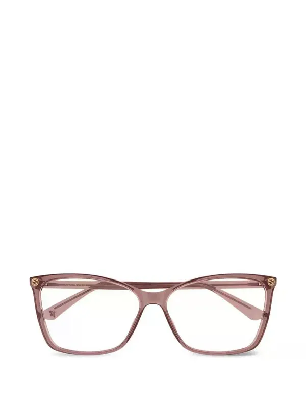 Gucci Square-frame Glasses - Pink