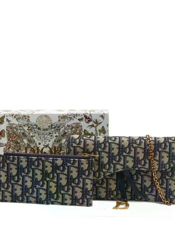 Dior 2022 Saddle Oblique Canvas Crossbody Bag