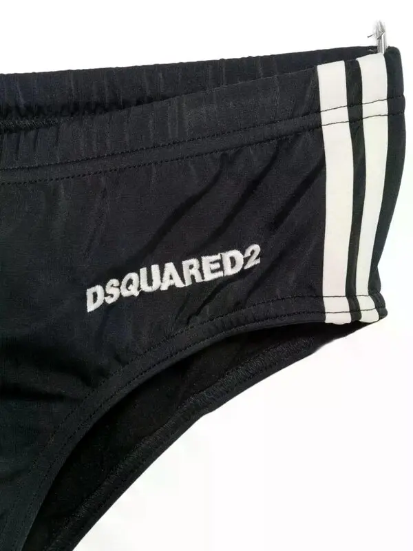 Dsquared2 Logo-print Side-stripe Swim Briefs