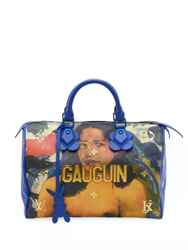LOUIS VUITTON 2017 X Jeff Koons Masters Gauguin 30 Speedy Tote Bag