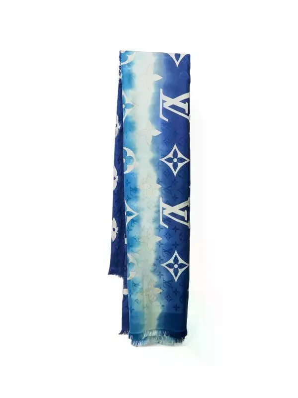 LOUIS VUITTON Tie-dye Monogram Shawl Scarf