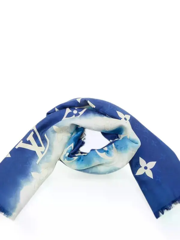 LOUIS VUITTON Tie-dye Monogram Shawl Scarf