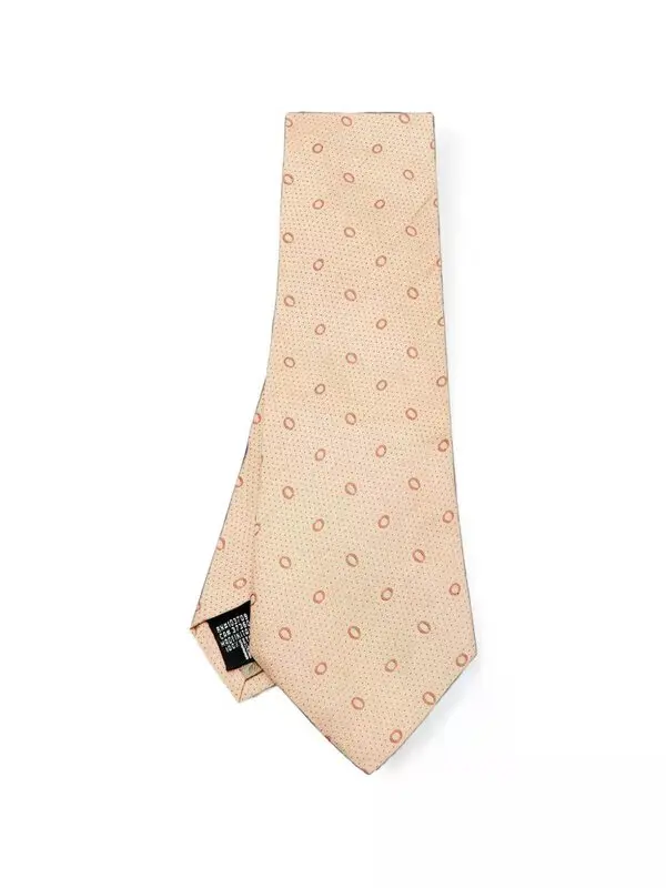 Giorgio Armani Circle-pattern Tie - Pink