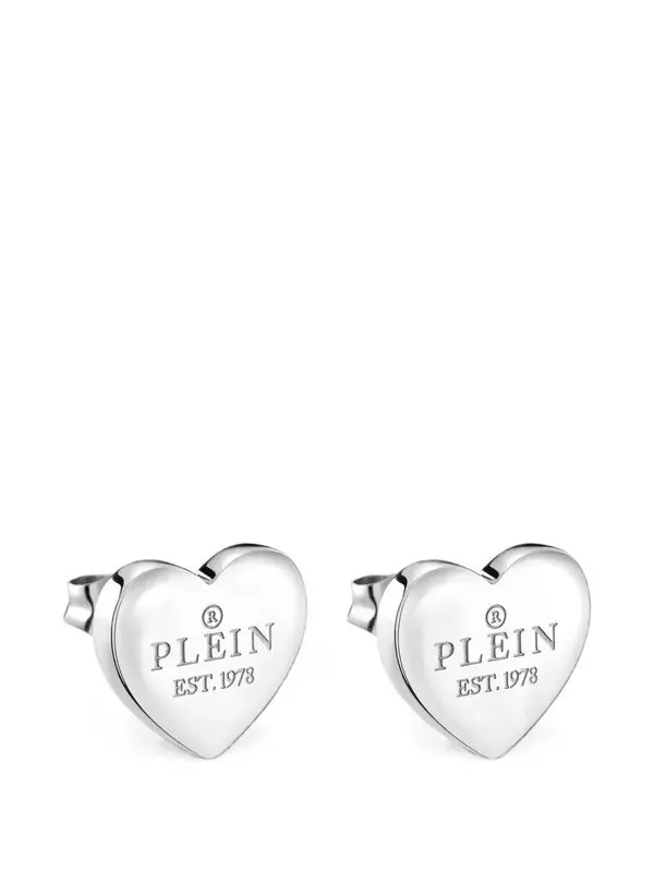 Philipp Plein Engraved-logo Earrings
