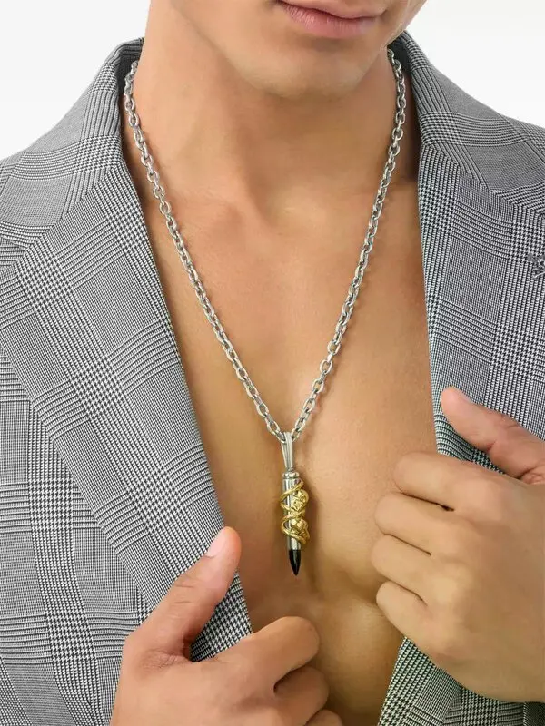Philipp Plein Plein Bullet Skull-pendant Necklace