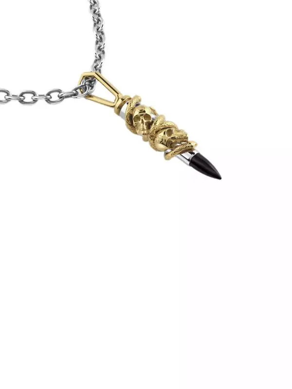 Philipp Plein Plein Bullet Skull-pendant Necklace